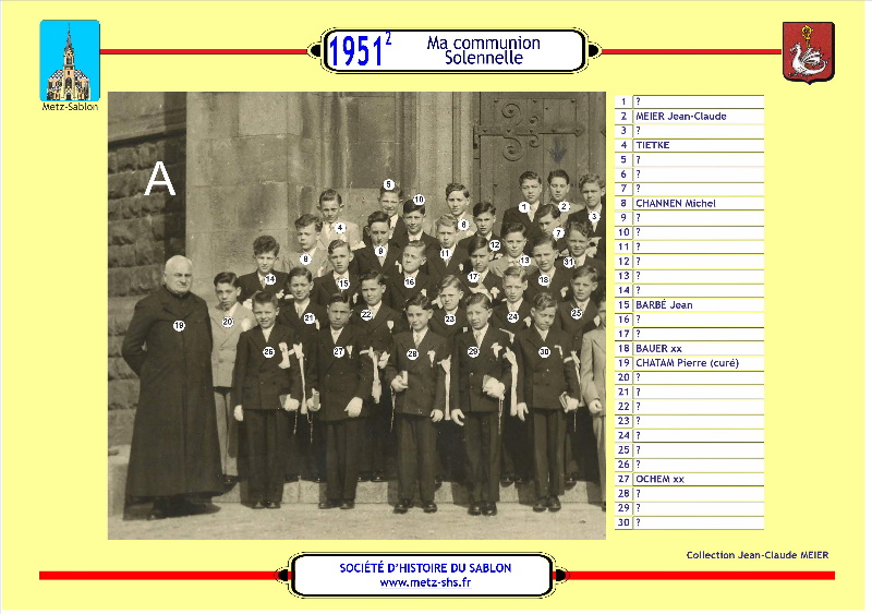 Garçons communion solennelle