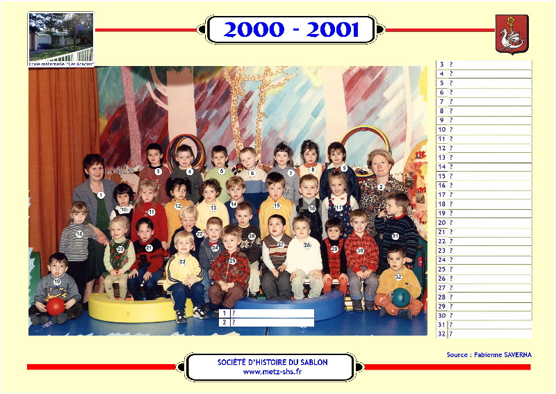 Les Acacias Maternelle 2000 2001