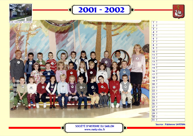 Les Acacias Maternelle 2001 2002
